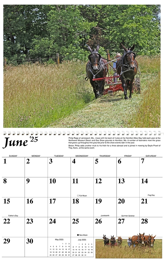 2025 Mule Calendar